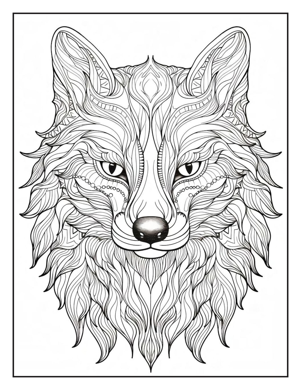 100 Mandala Animals Coloring Pages,kids Adult Printable Coloring Pages ...