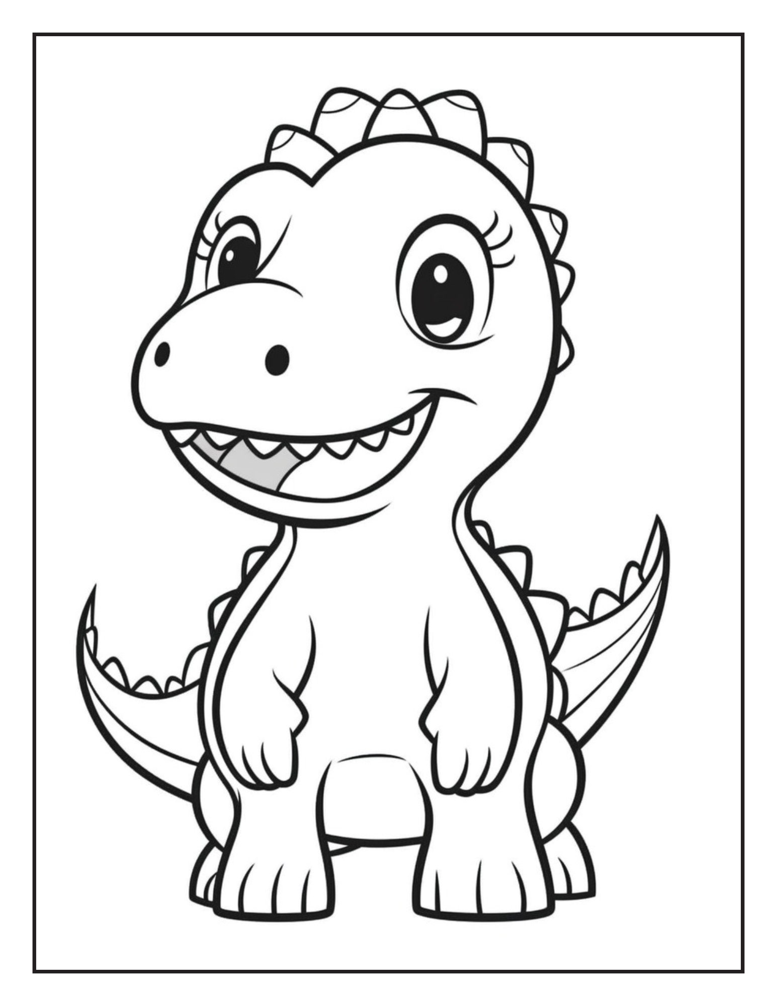 50 Cute Baby Dinosaurus Coloring Pages,kids Printable Coloring Pages ...