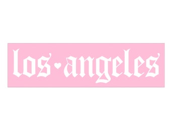 Los Angeles Sticker Decal Art Deco 2 5/8 X 3 3/4 Vintage Style Vinyl ...