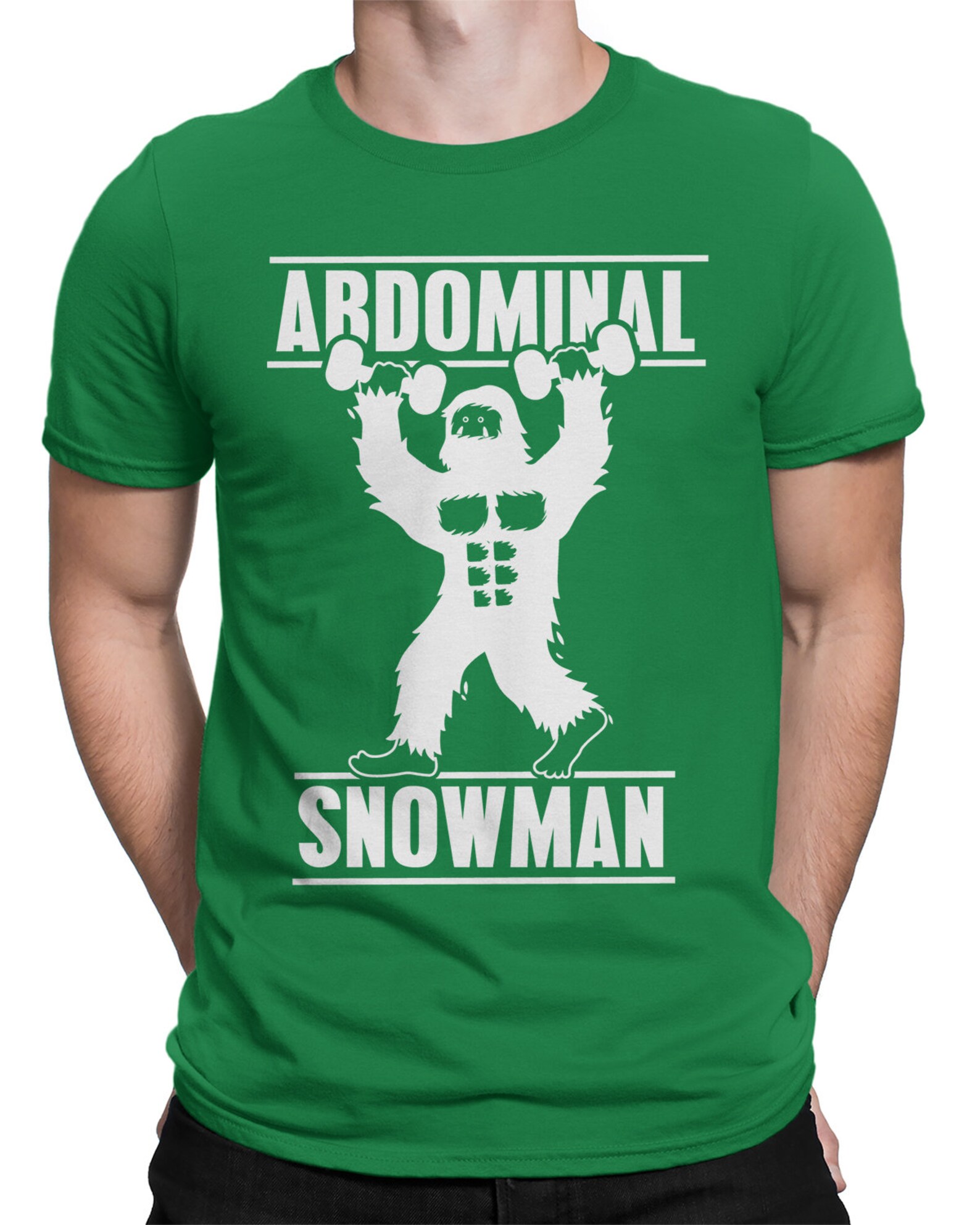 Abdominal Snowman Funny Holiday Workout Beast Mode Men's | Etsy