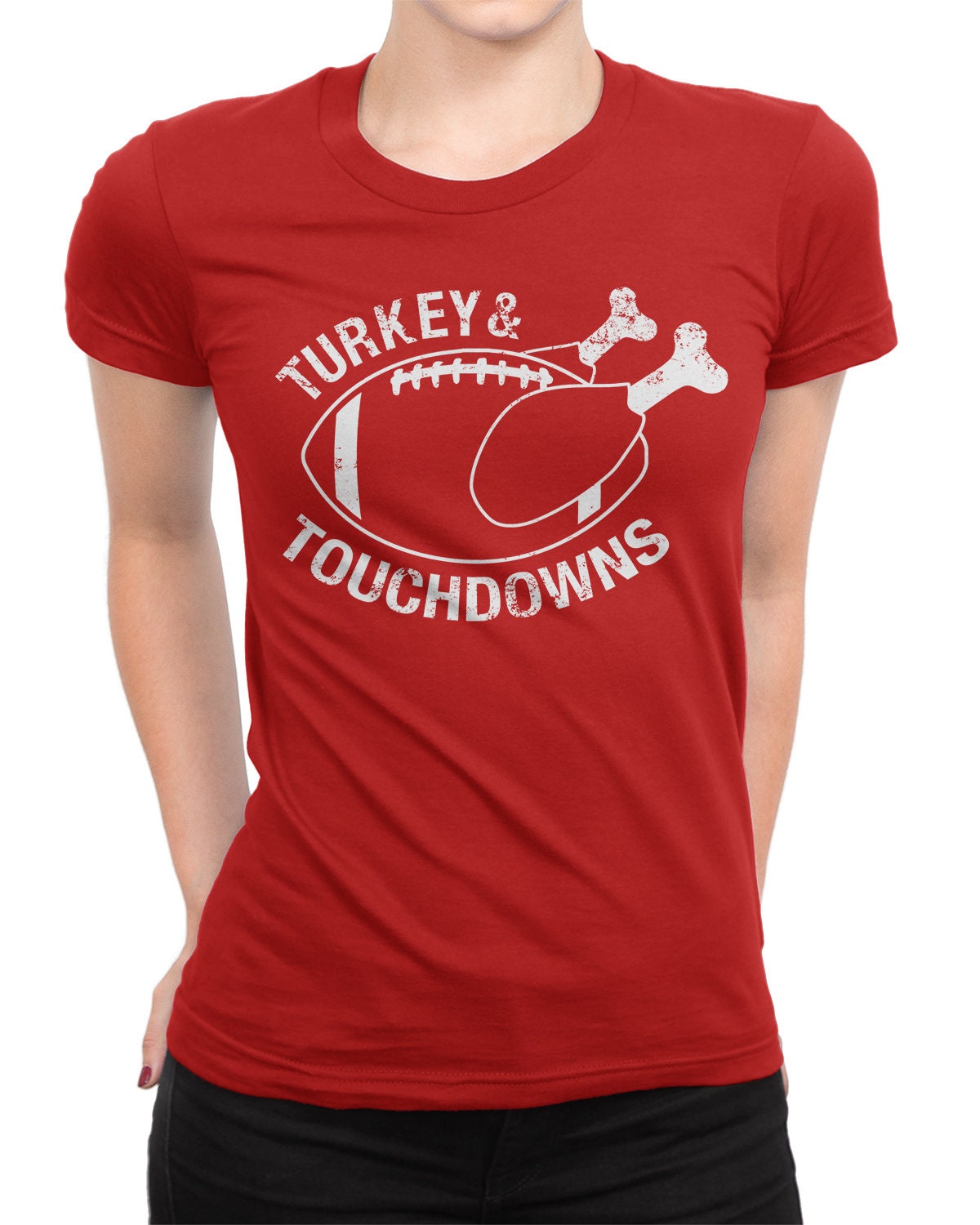 Turkey and Touchdowns Happy Thanksgiving Football Outfit | Etsy