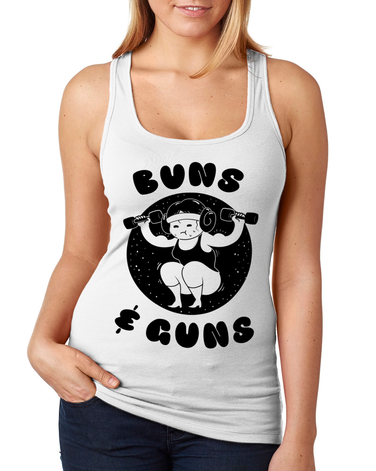 Buns & Guns Princess Buns Funny Fitness Graphic Movie Pun - Etsy