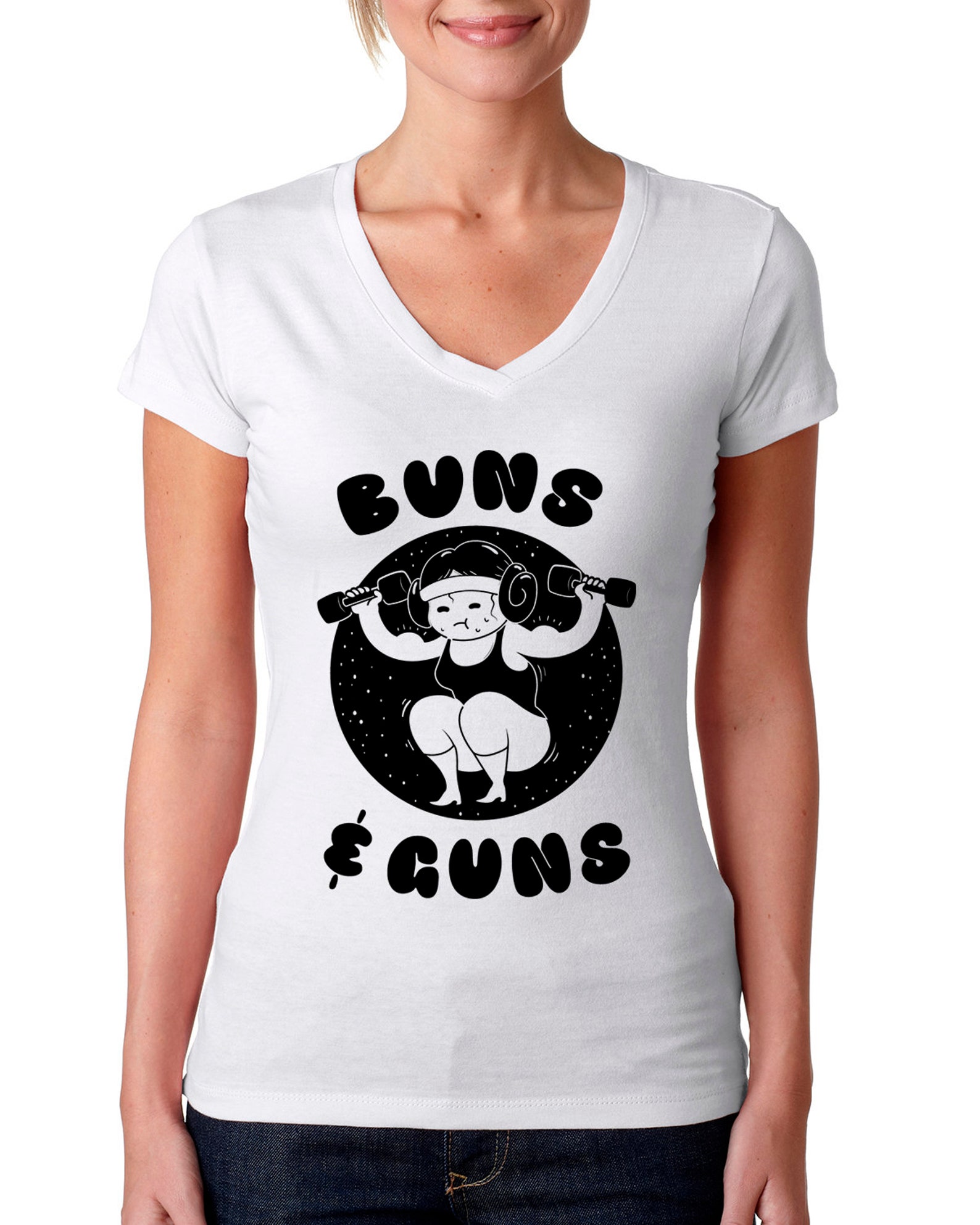 Buns & Guns Princess Buns Funny Fitness Graphic Movie Pun - Etsy