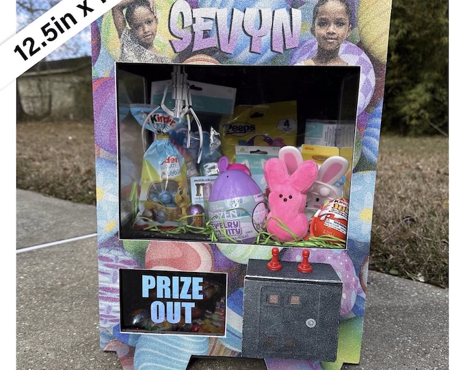 Claw Vending Machine DIY, Easter Basket, Templates, 3D Vending, Canva ...