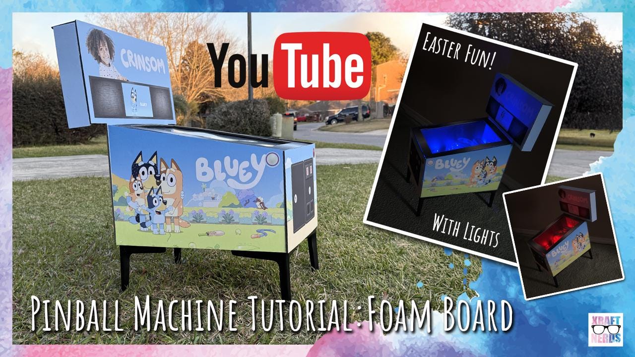 Pinball Machine Canva Template: DIY Foam Board Project- Easter Fun! - Etsy