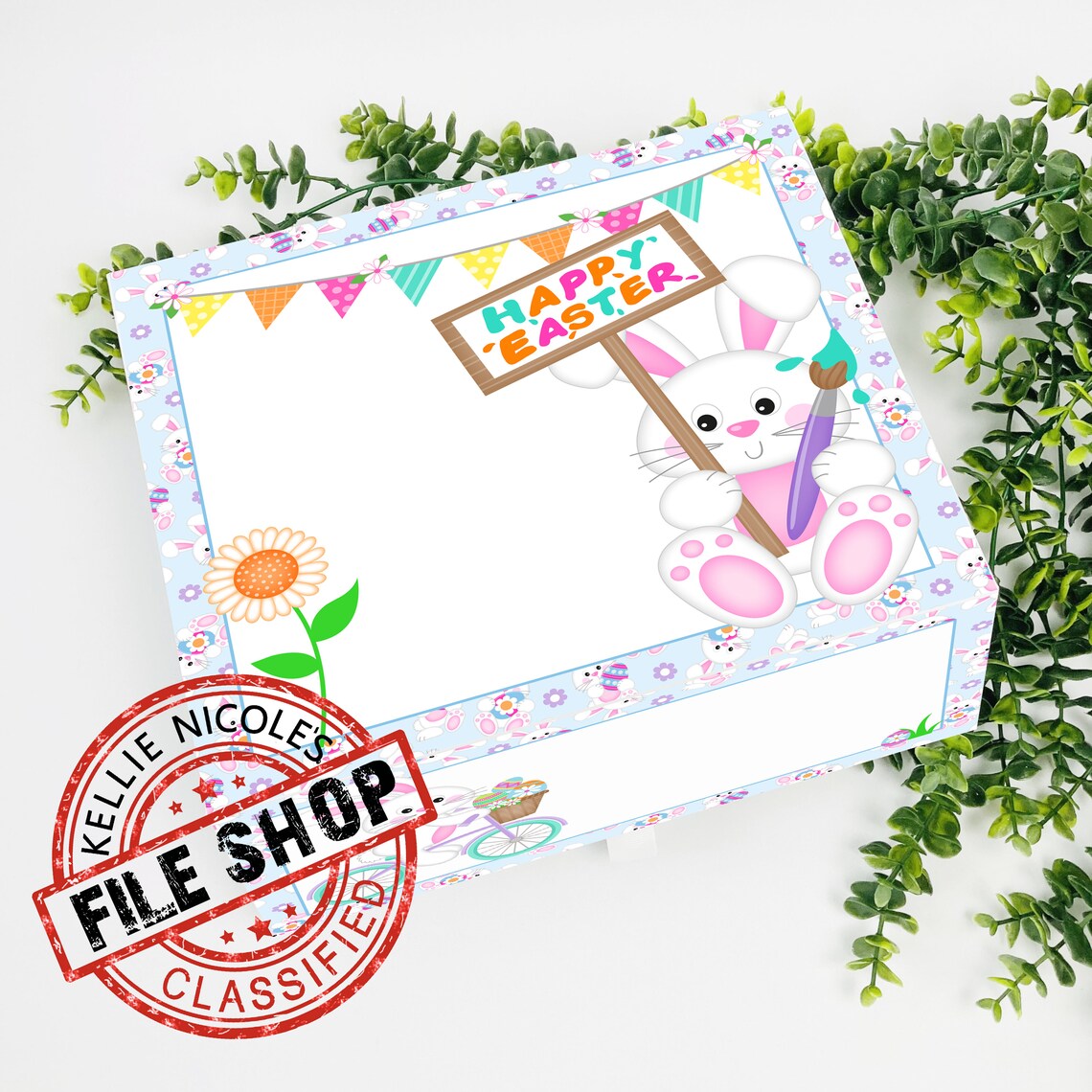 Easter Bunny Treat Box Templates, 9 High-quality Template Designs for ...