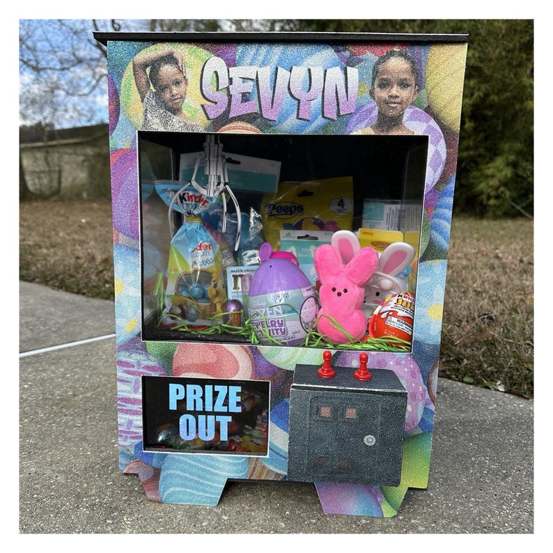 Claw Vending Machine DIY, Easter Basket, Templates, 3D Vending - Etsy
