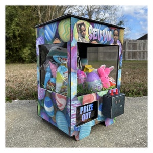 Claw Vending Machine DIY, Easter Basket, Templates, 3D Vending, Canva ...