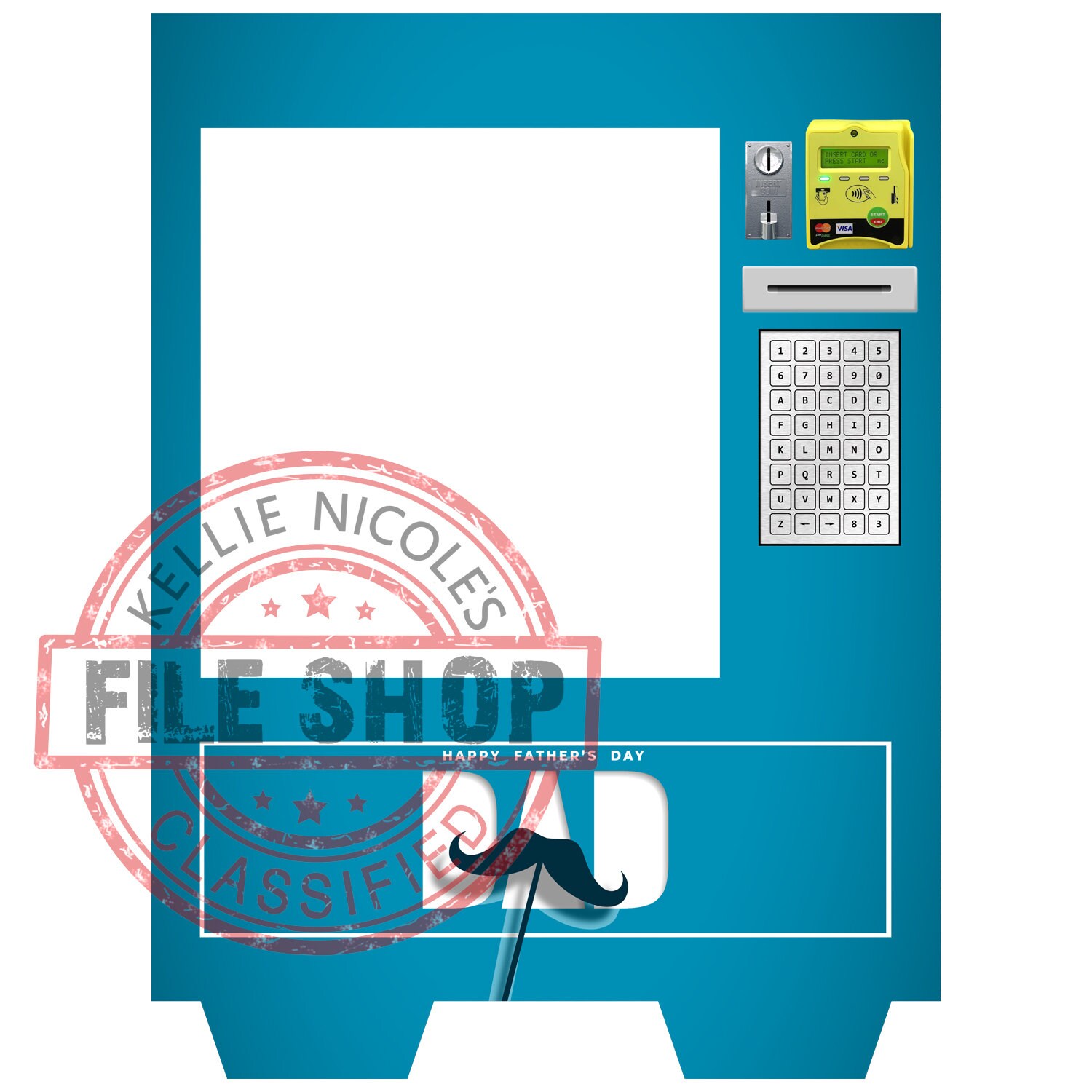 Father's Day 3D Vending Machine Bundle PNG Files Fun - Etsy