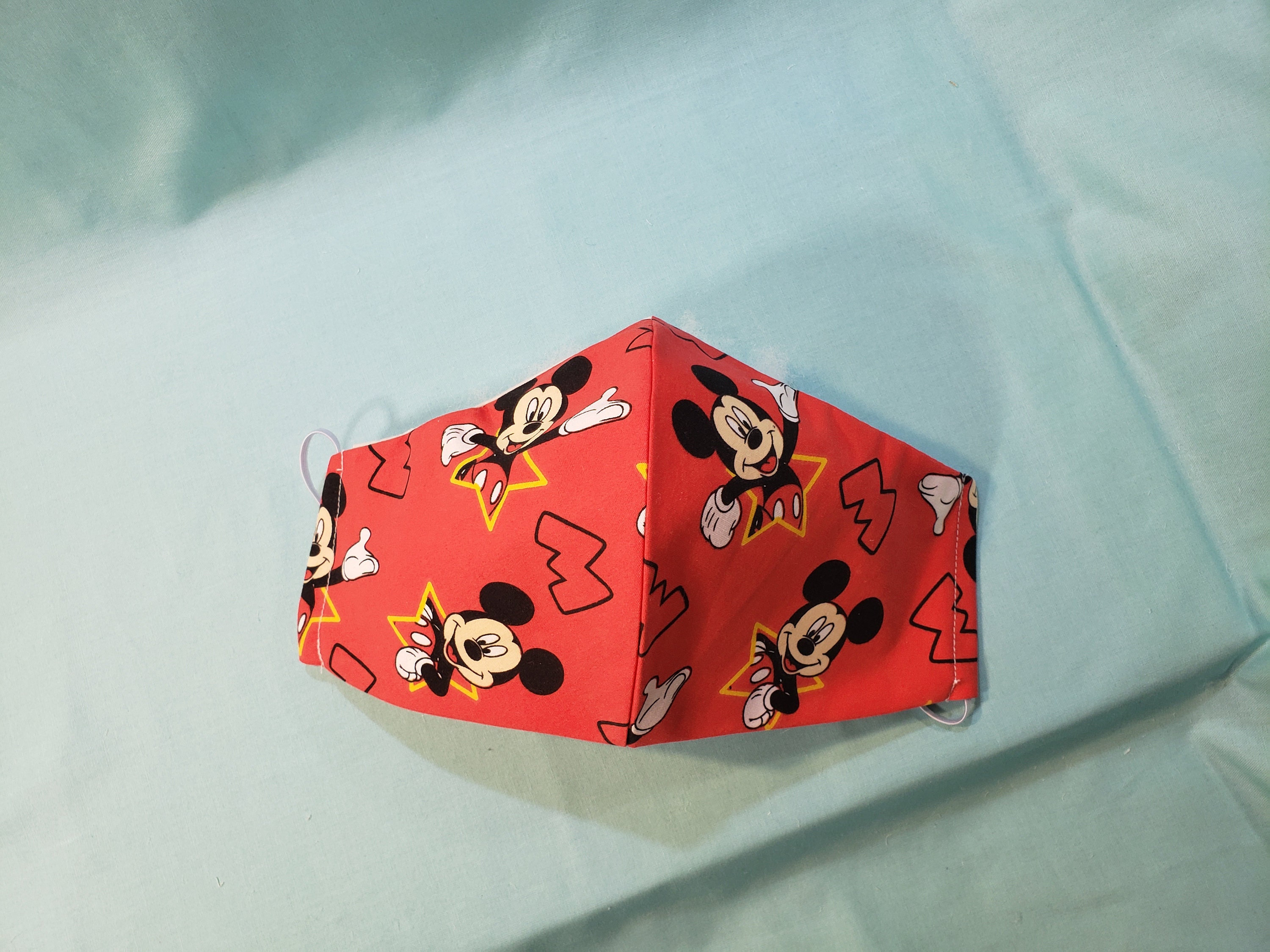 Mickey Mouse/minnie Mouse Face Mask-2layers 100%cotton With Filter ...