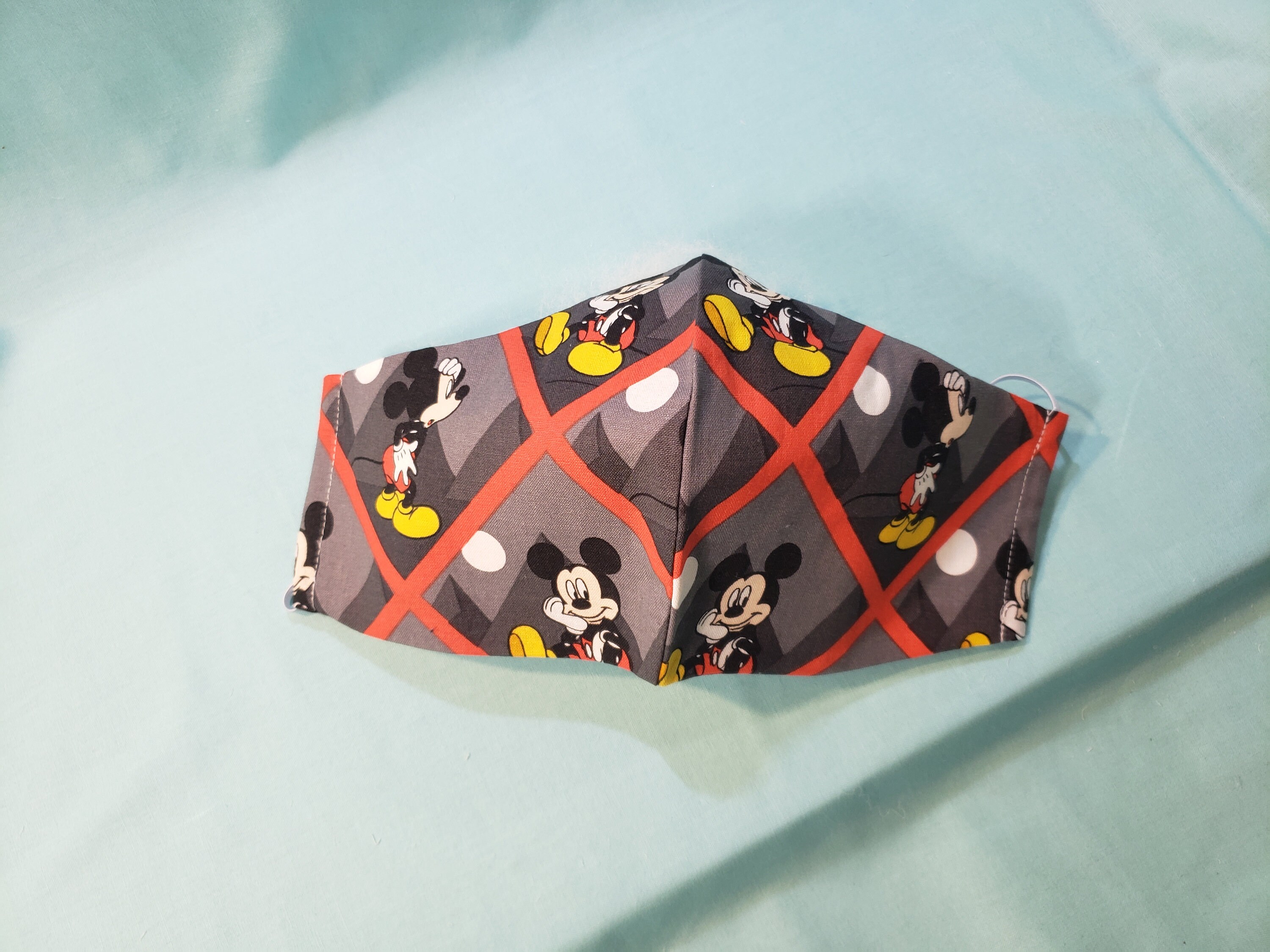 Mickey Mouse/minnie Mouse Face Mask-2layers 100%cotton With Filter ...