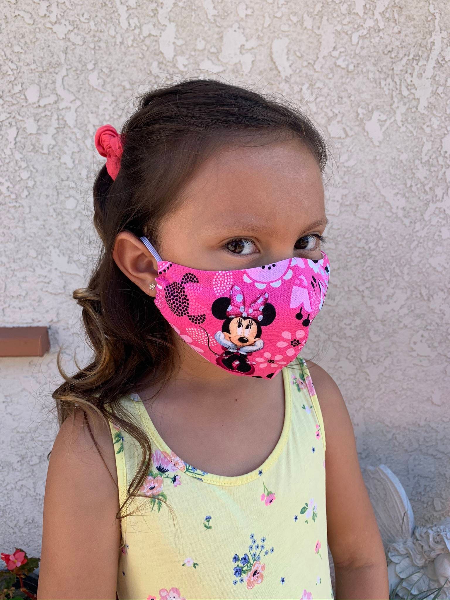 Mickey Mouse/minnie Mouse Face Mask-2layers 100%cotton With Filter ...