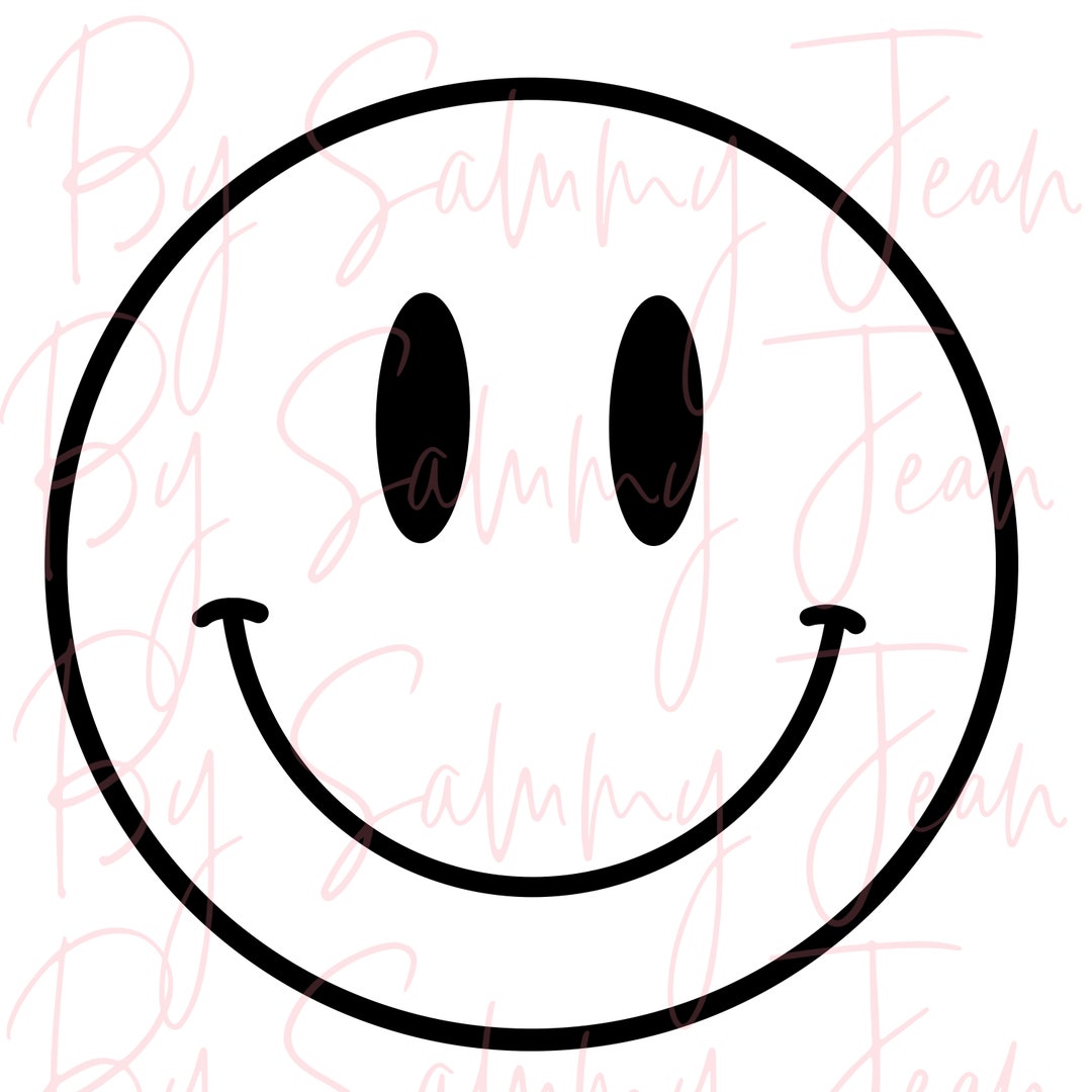 Smiley Face SVG PNG Image for Cutting Machines Cricut Silhouette T ...