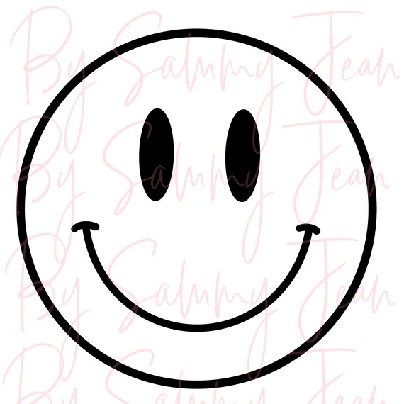 Smiley Face SVG PNG Image for Cutting Machines Cricut - Etsy