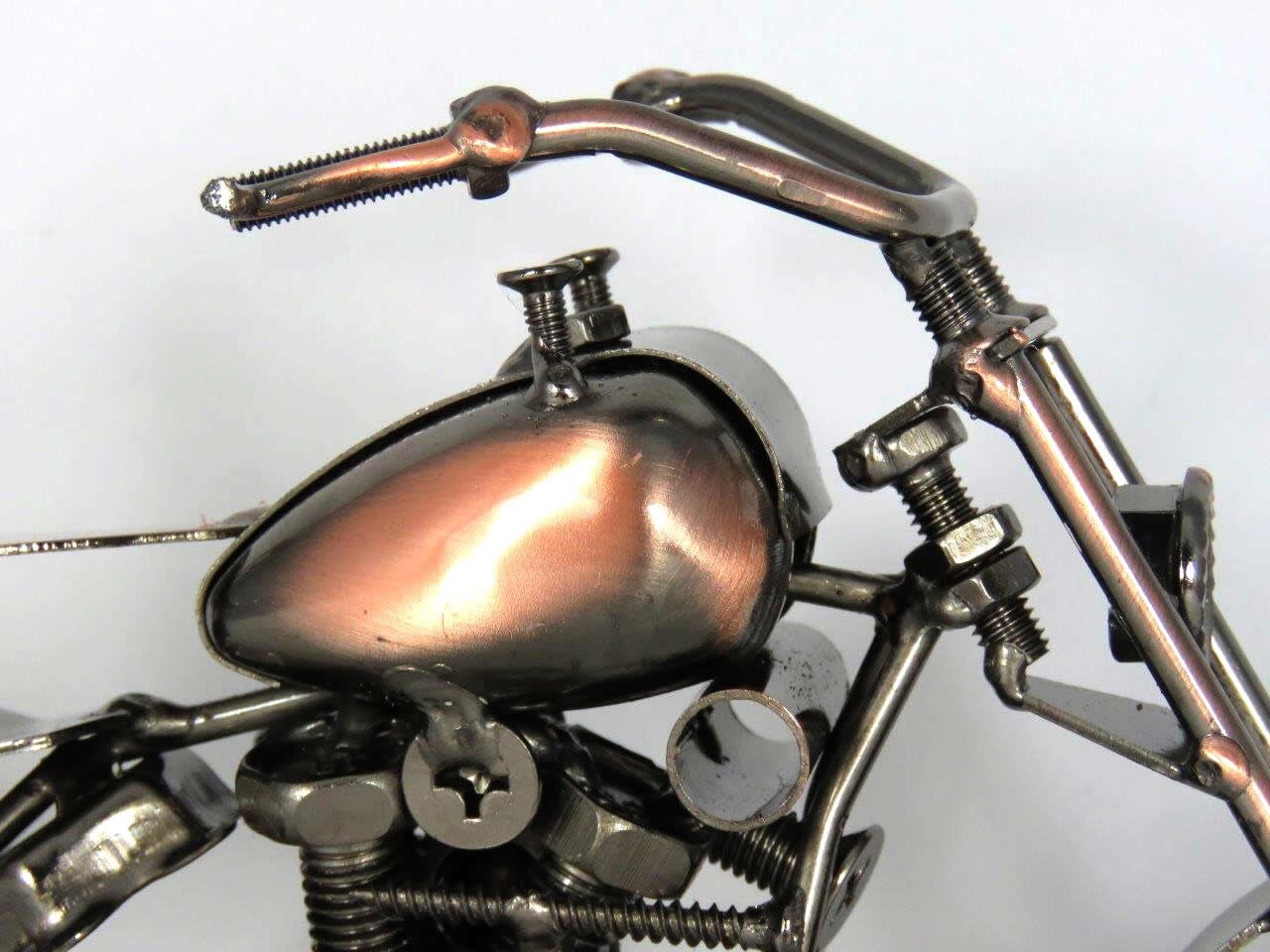 Model Motorcycle Chopper Metal Motorcycle Collectible Handmade Iron ...