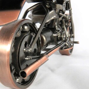 Model Motorcycle Chopper Metal Motorcycle Collectible Handmade Iron ...