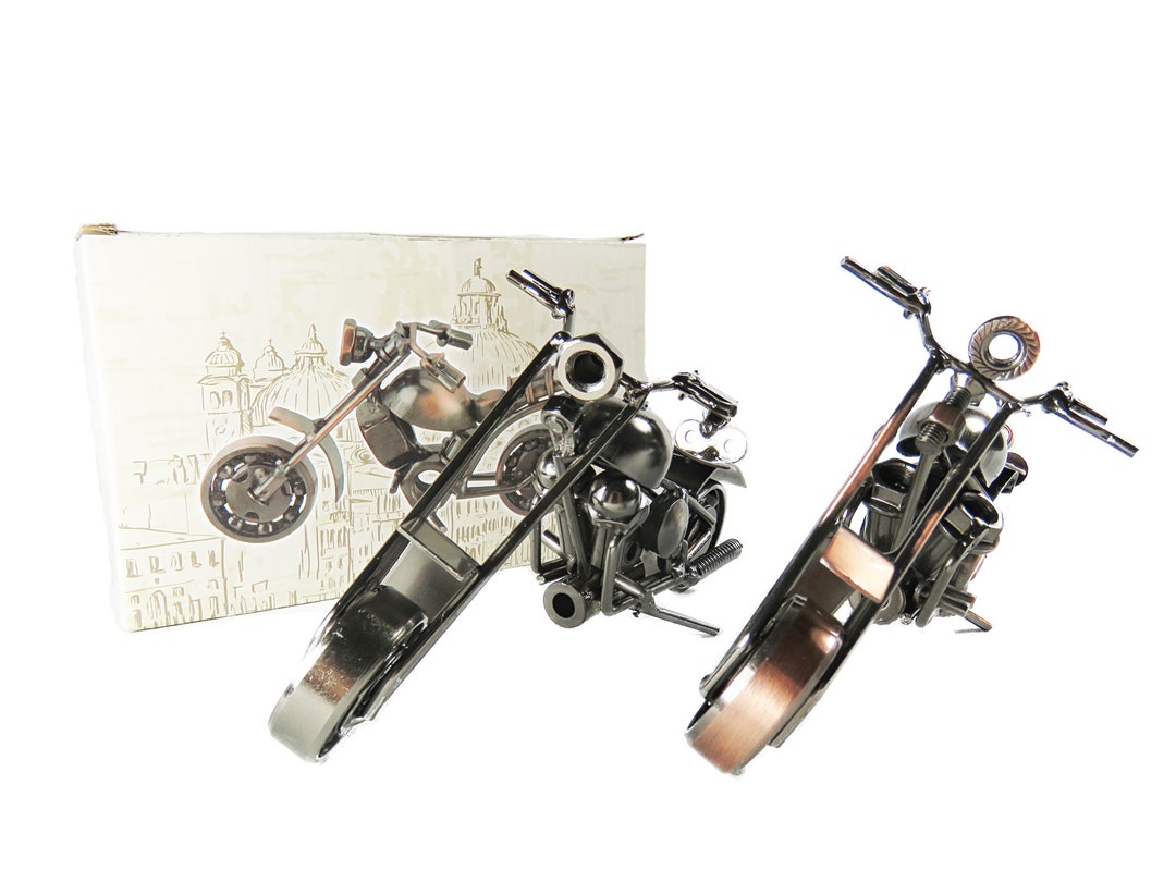 Model Motorcycle Metal Motorcycle Collectible Handmade Iron Sculpture ...