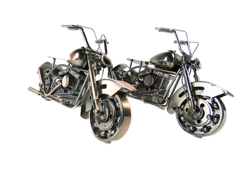 Model Motorcycle Cruiser Metal Motorcycle Collectible Handmade Iron ...