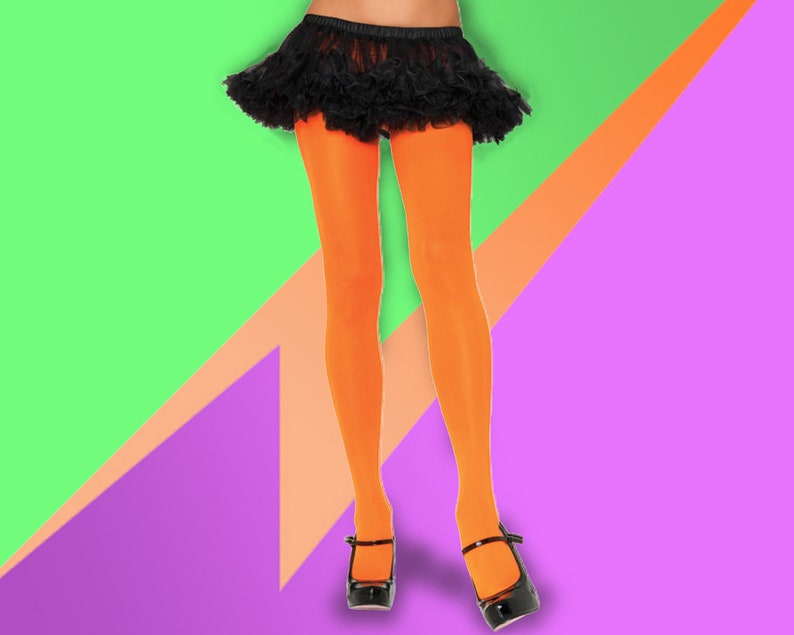 Womens 40 Denier Opaque Bright Neon Tights - Etsy UK