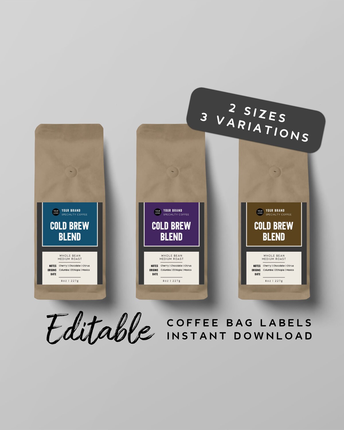 Modern Label Printable Food Label Template Digital | Etsy