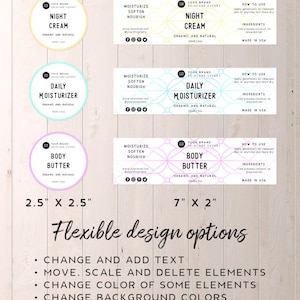 Moisturizer Label Editable, Branding for Business - Printable ...
