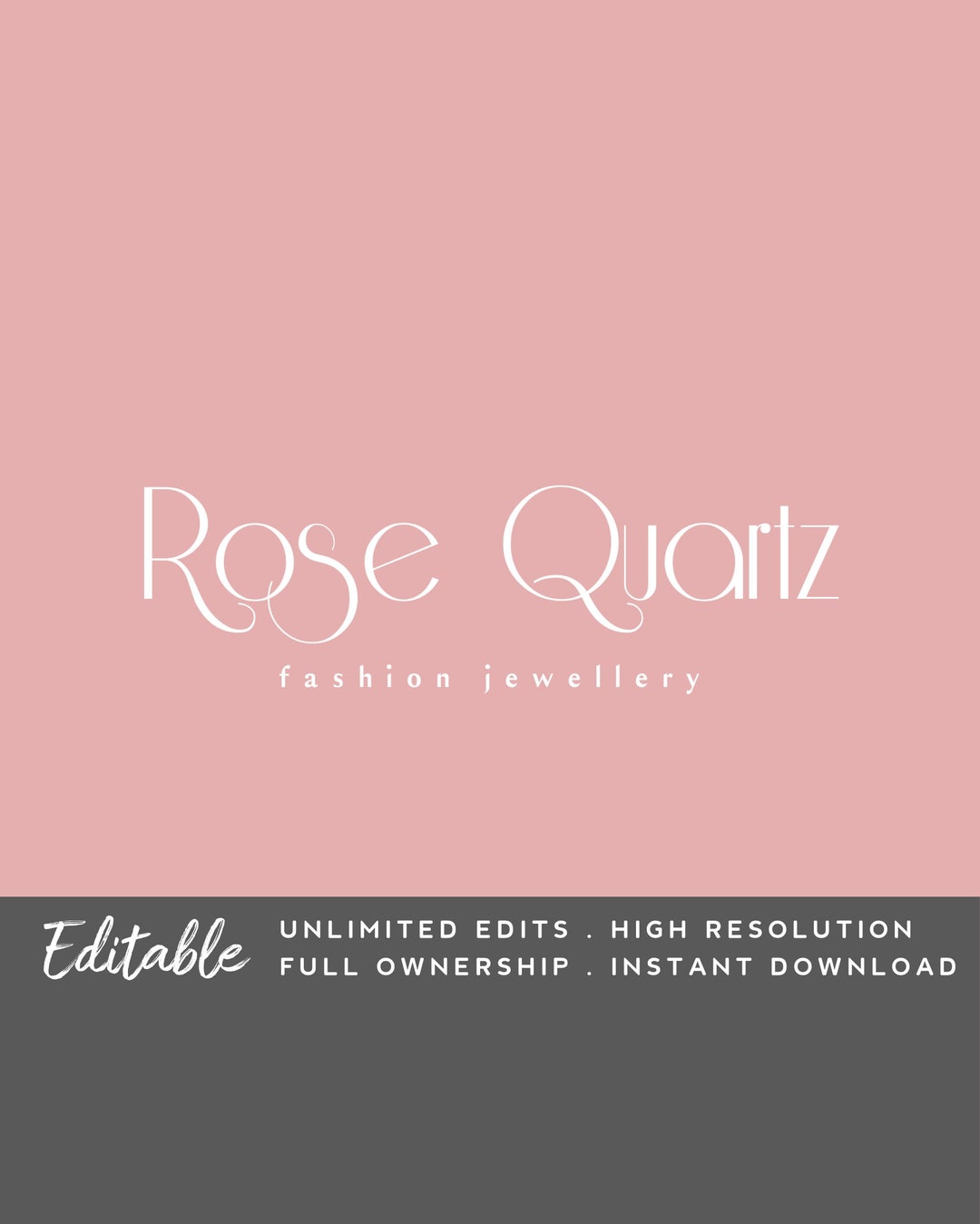 Customizable Pink Logo Design - Creative Logo Design for Jewelry Shop ...