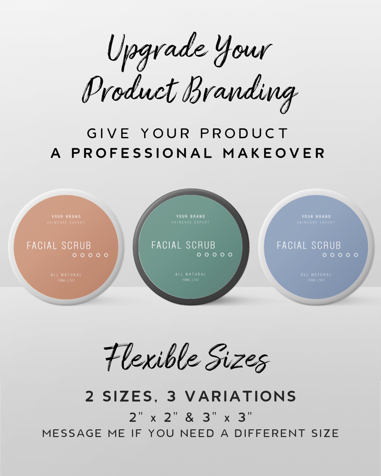 Colorful Circle Label Template Printable Round Label for Jar - Etsy