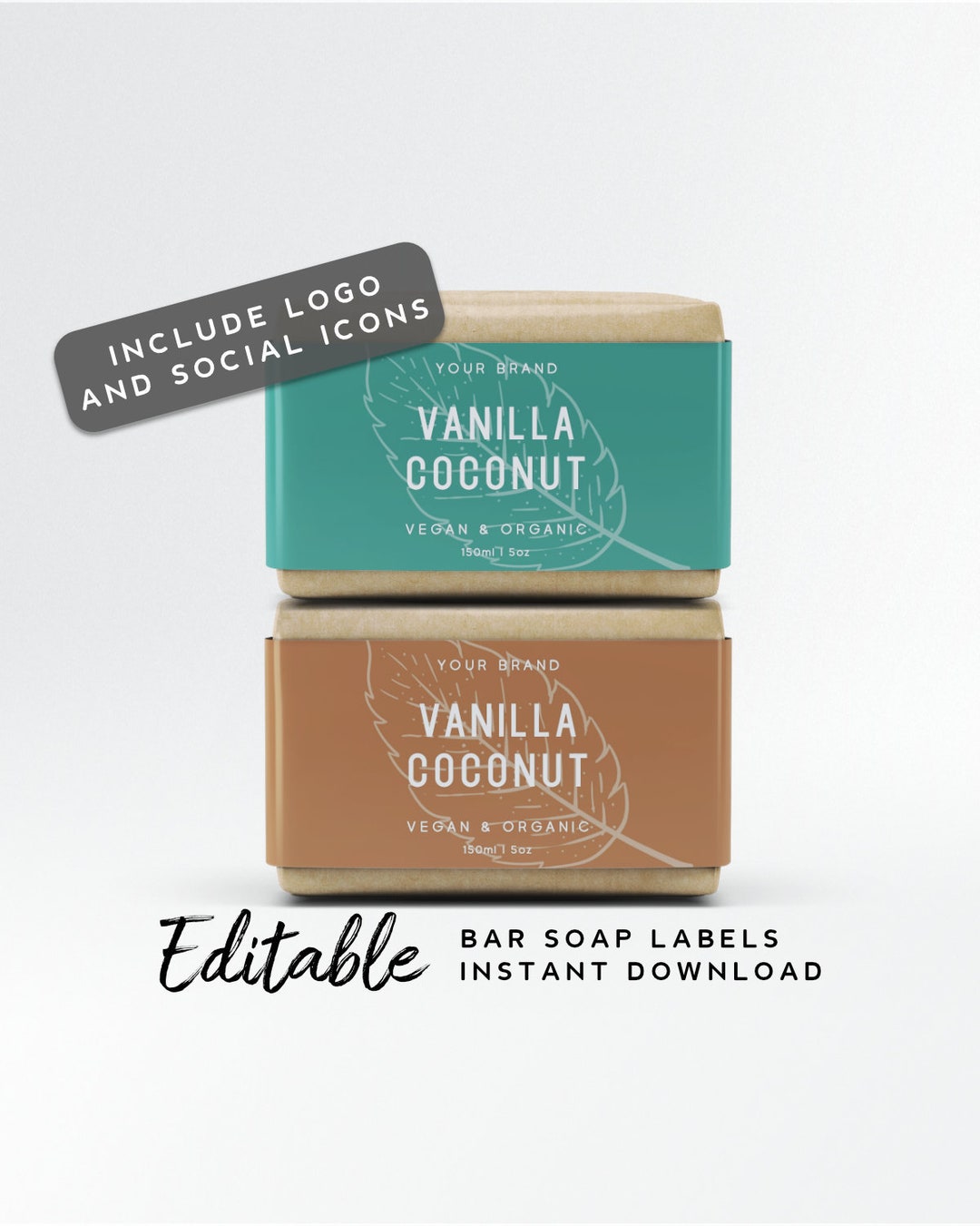 Wrap Around Label for Soap - Vibrant Product Branding, Bath Product ...