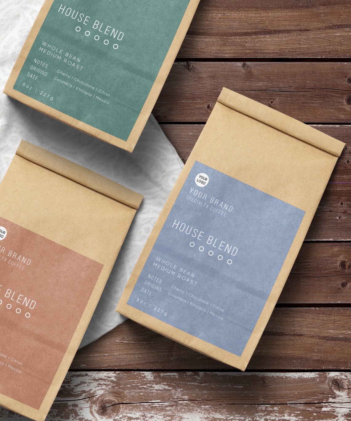 Minimalist Product Label Template - Coffee Label Design, Printable ...