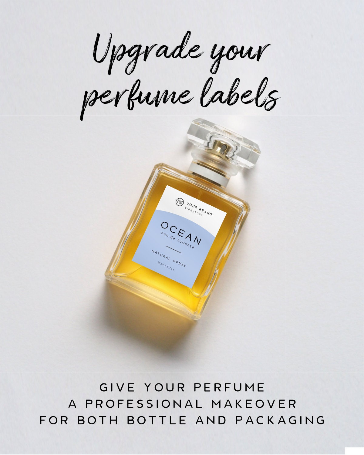 Beauty Product Label Template - Spray Bottle Label, Template DIY Label ...