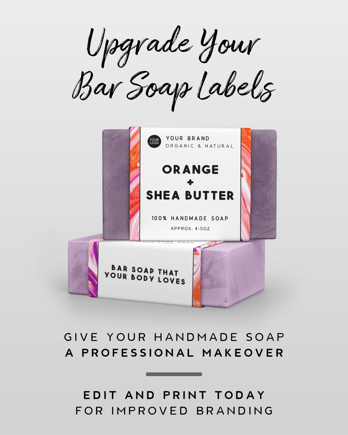 Soap Labels Editable Label Template Custom Soap Label - Etsy