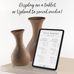 Minimalist Price List Template - Customizable Price List, A4 Size, US ...