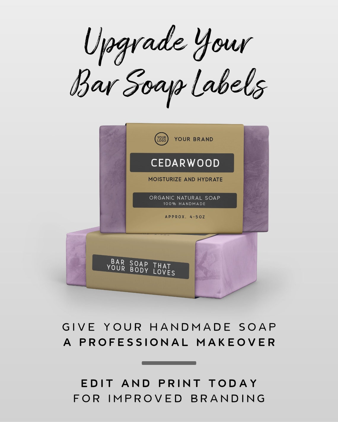 Soap Label Template instant Download Label Design Product - Etsy
