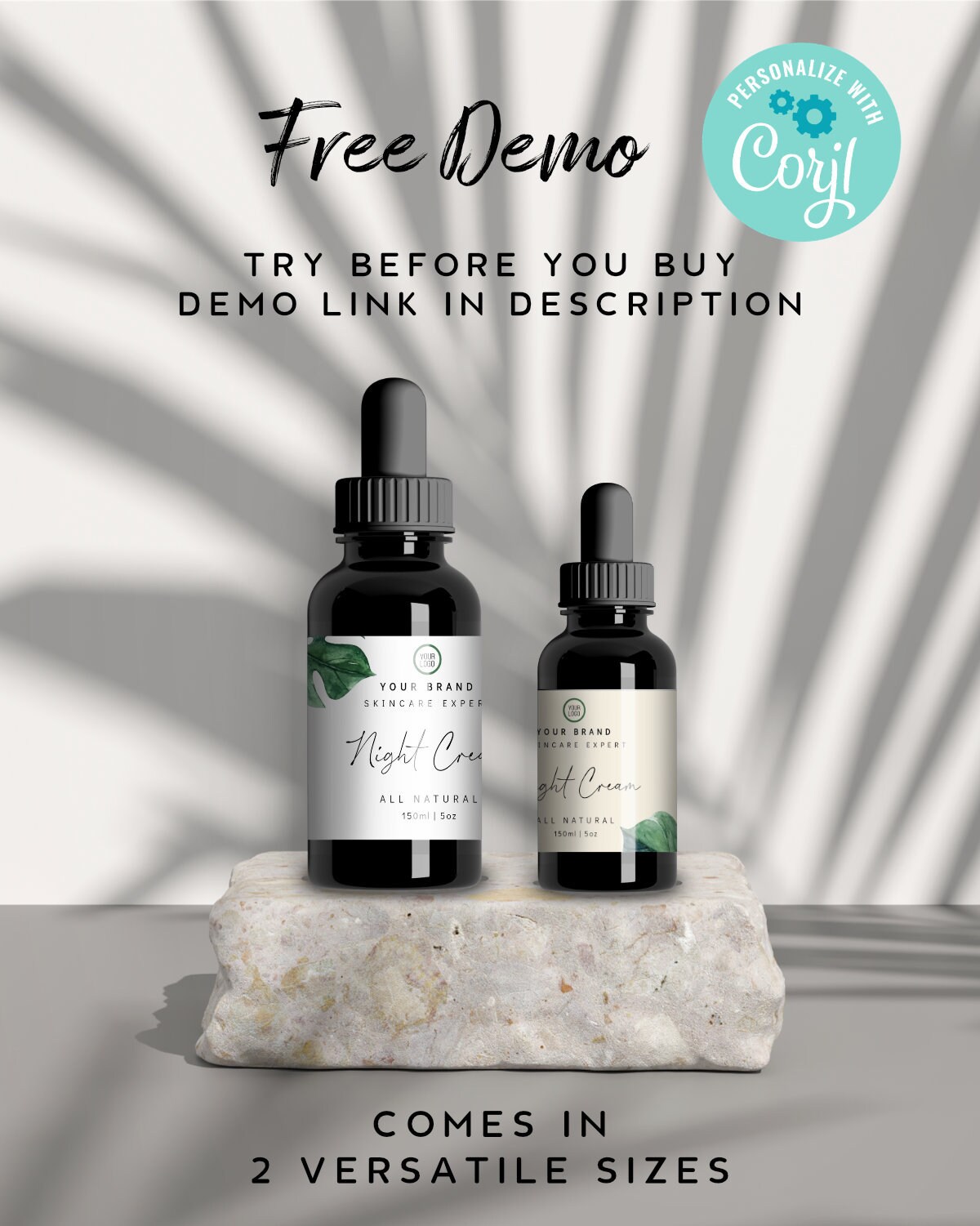 Tropical Bottle Label Design DIY Dropper Bottle Label - Etsy