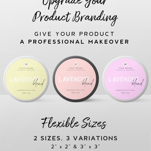 Pastel Round Label Design - Feminine Product Label Design, Light Pink ...