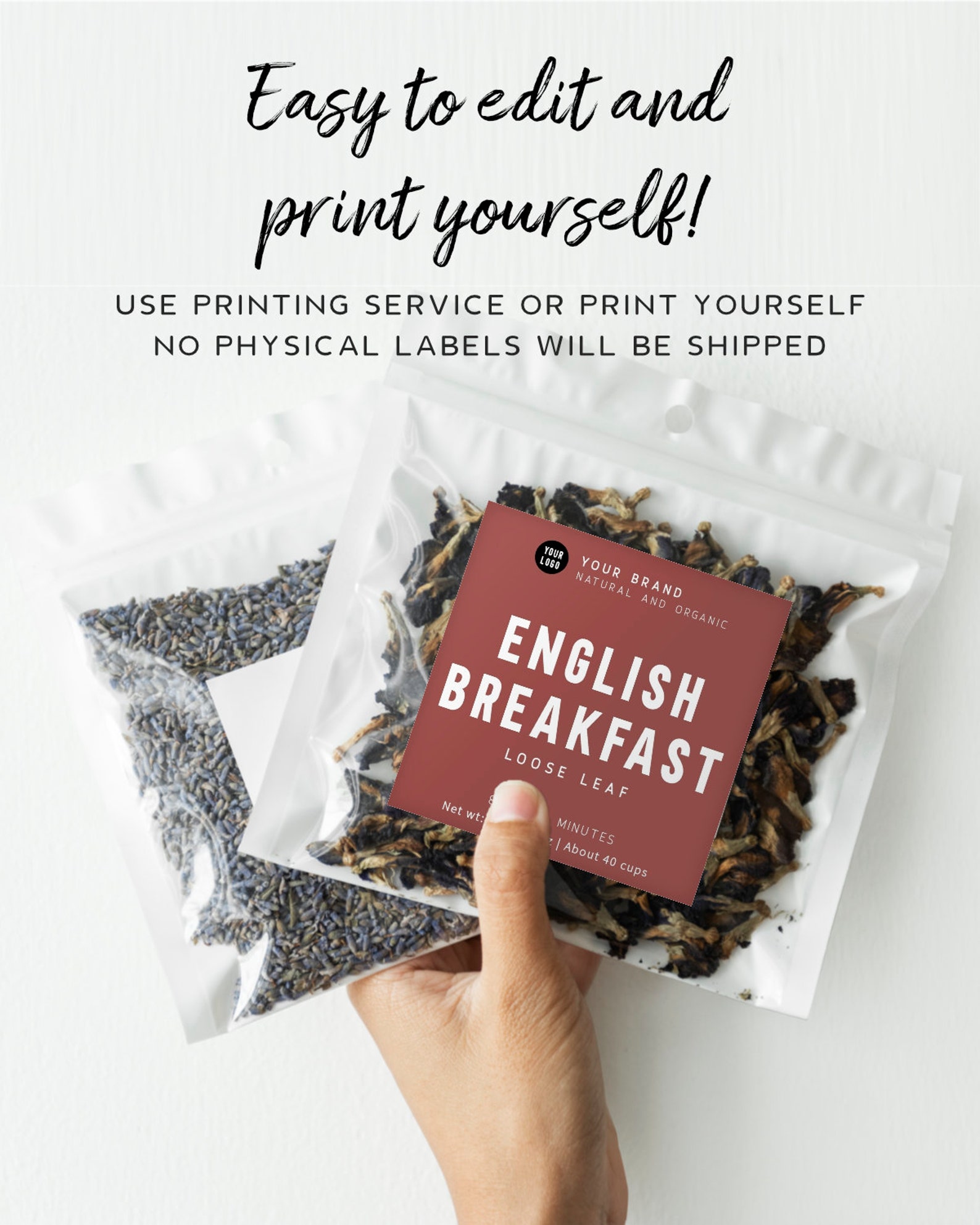 DIY Product Label Design Modern Label Template Instant - Etsy