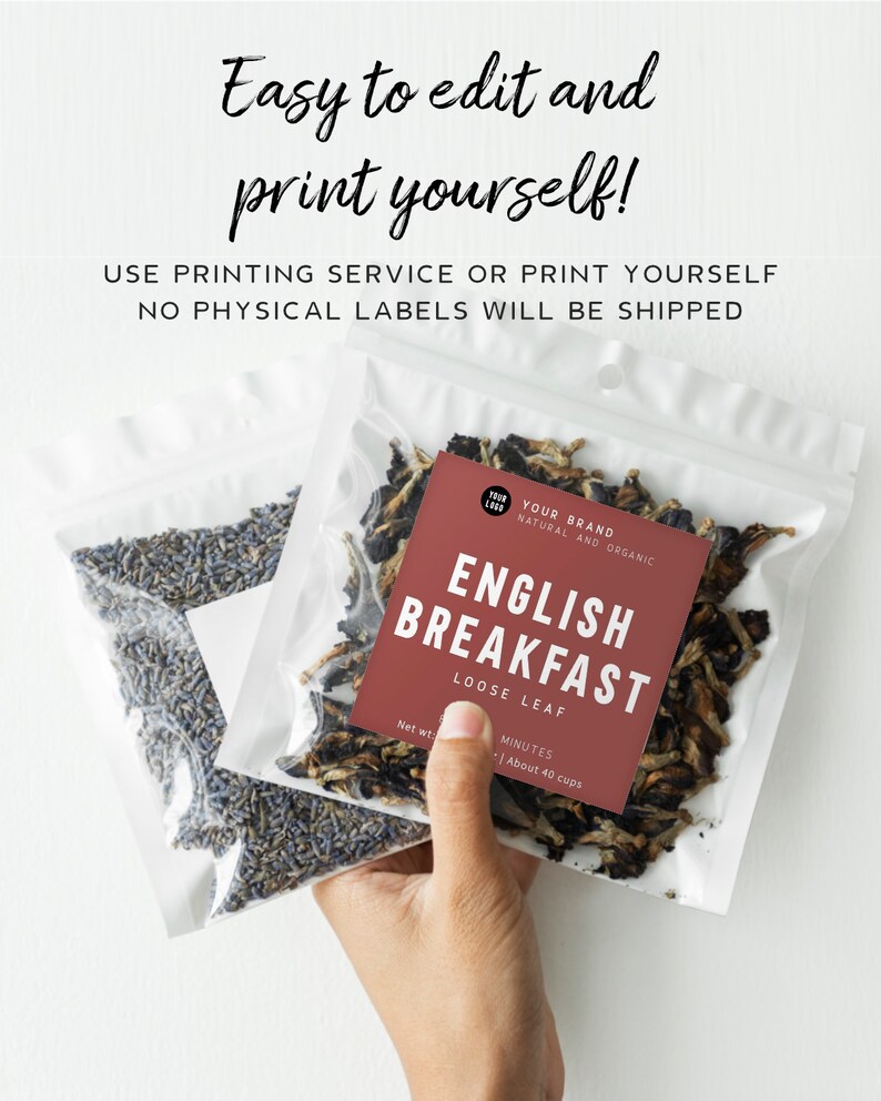 DIY Product Label Design Modern Label Template Instant - Etsy