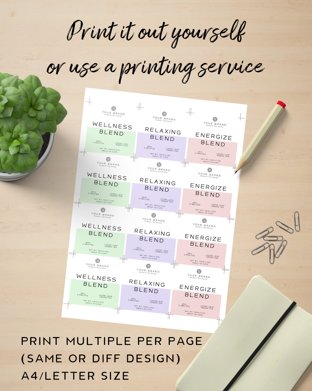 Editable Container Label Template Printable Product Label | Etsy