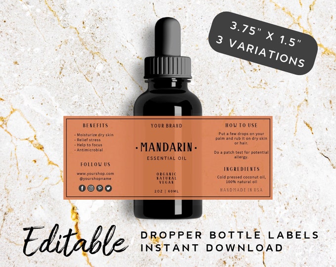 Moisturizer Label Editable Branding for Business Printable - Etsy