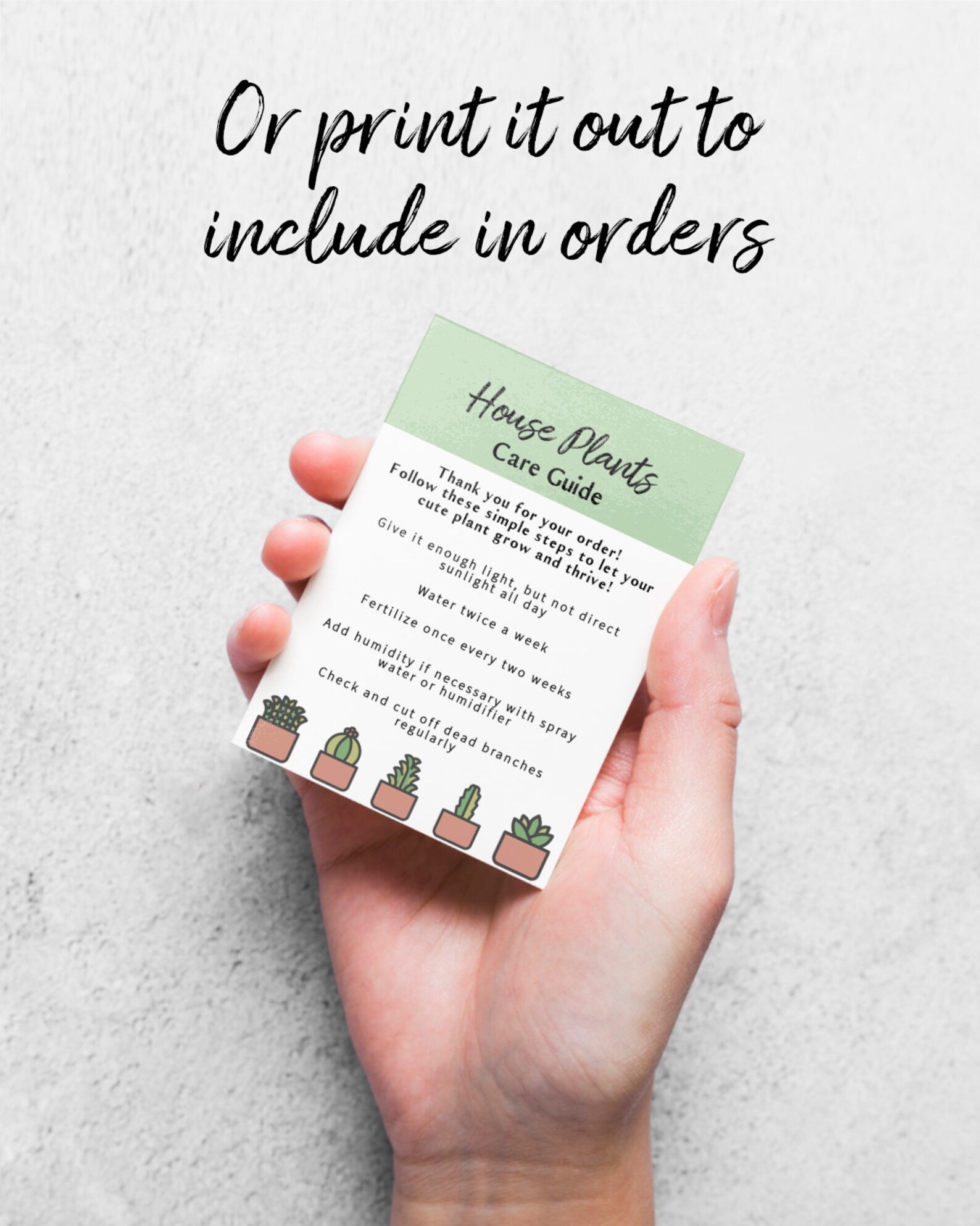 Printable House Plant Care Guide Indoor Plant Care - Etsy