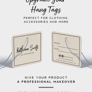 Printable Hang Tag Template - Signature Tag for Handmade Products ...