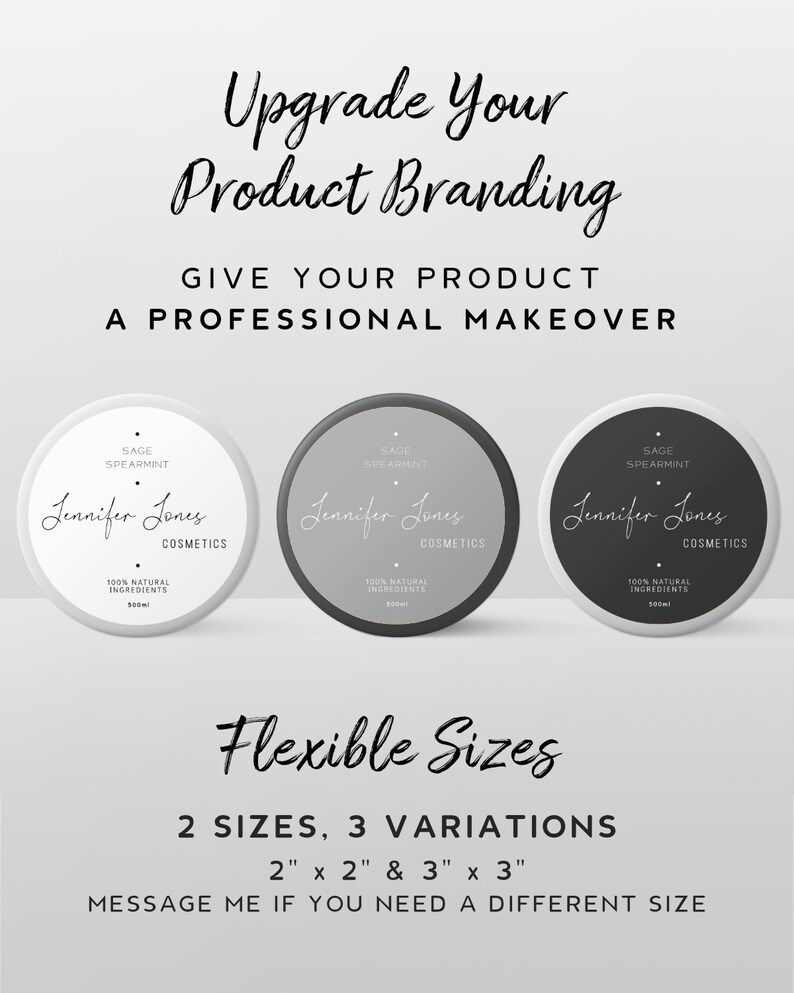 Editable Round Label for Lid - Personal Brand Label Design, Product ...