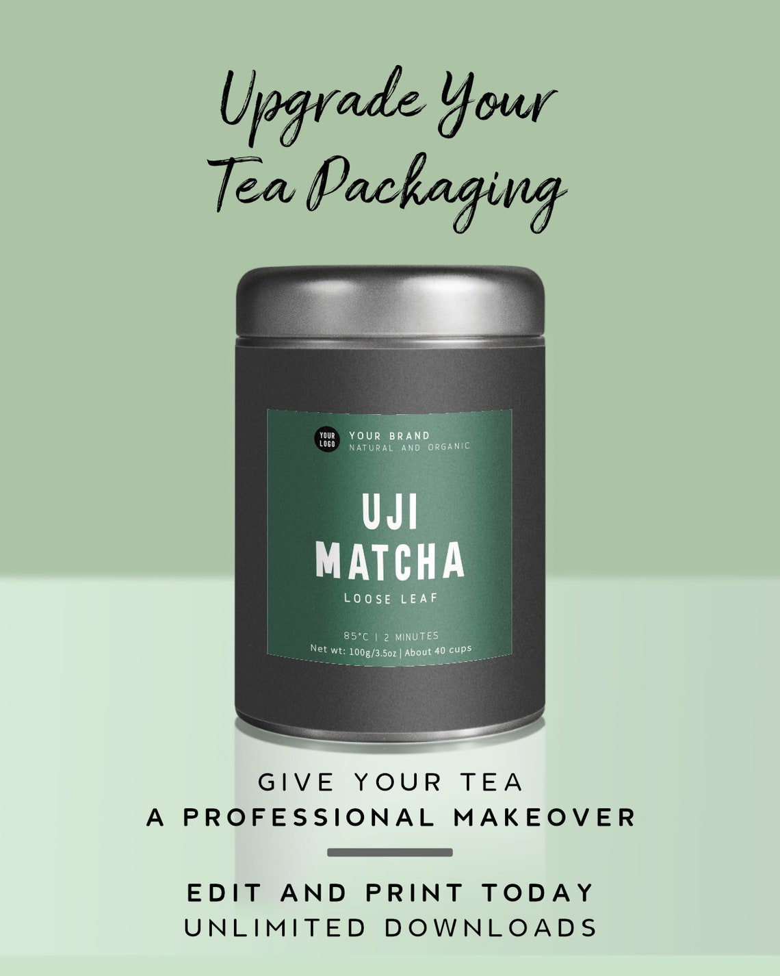 DIY Product Label Design Modern Label Template Instant - Etsy