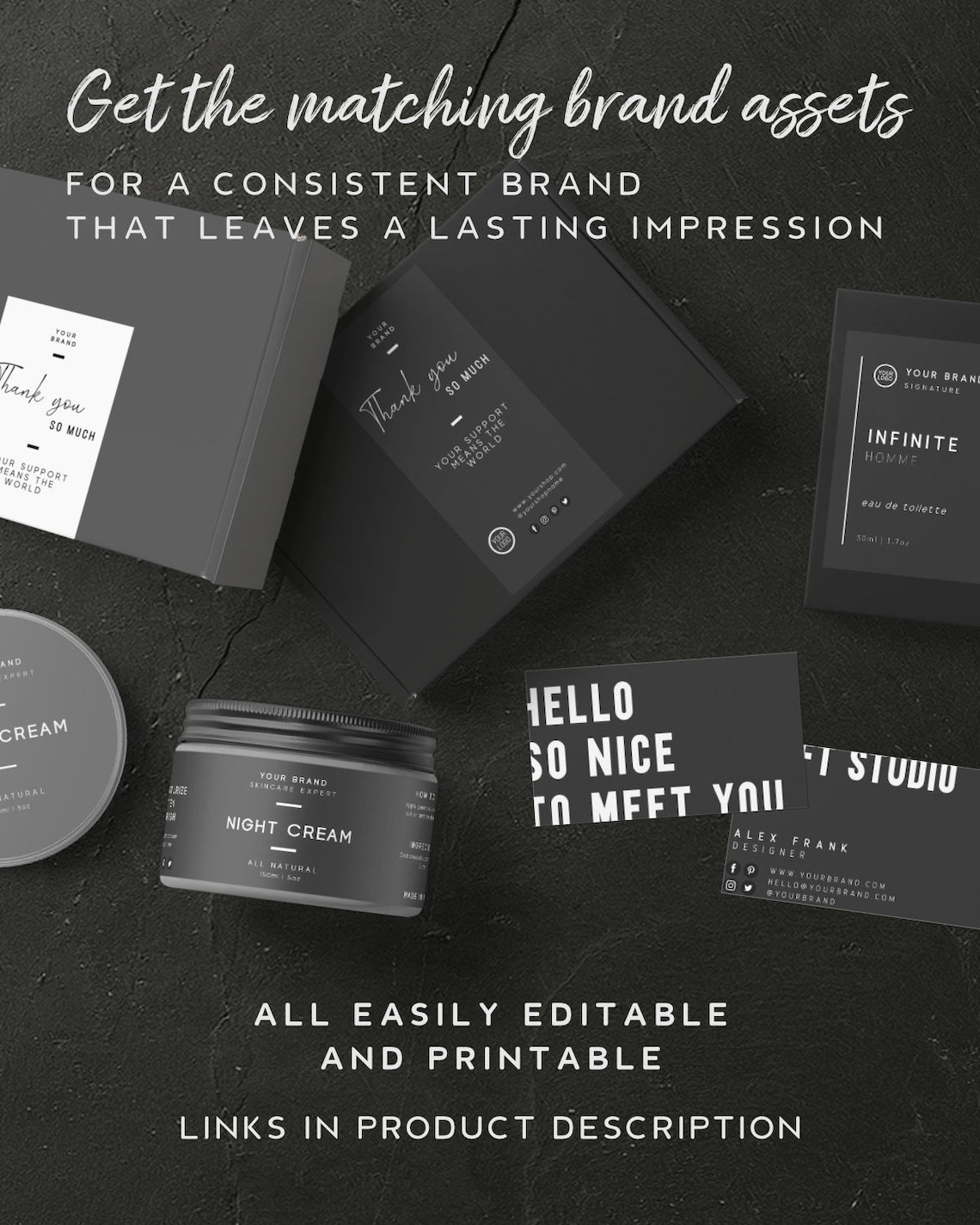 Minimal Box Seal Sticker packaging Design Editable Box Label | Etsy