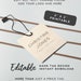 Ready to Print Hang Tag Design - Fashion Product Tag Template, Square ...