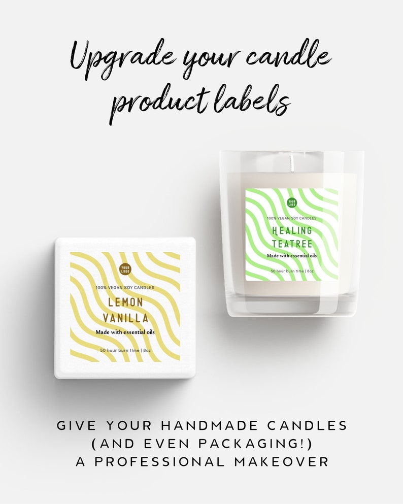 Pastel Printable Label Template With Logo Pastel Label for - Etsy