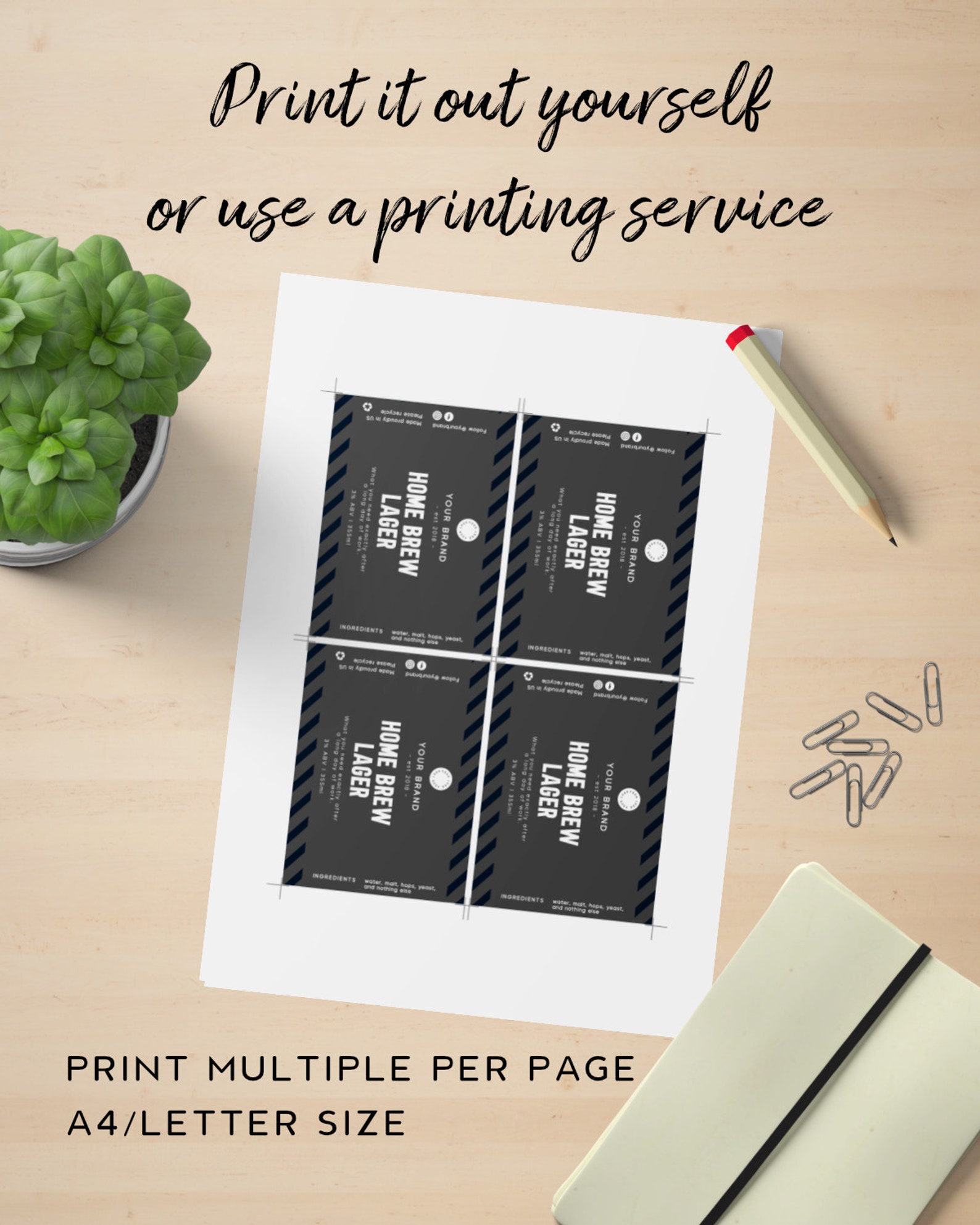 Printable Beer Bottle Label Template Personalized Beer Label - Etsy UK