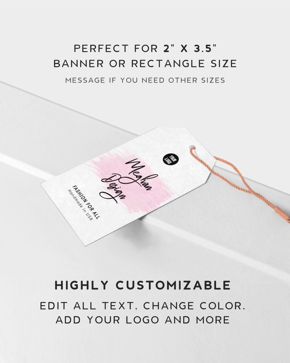 Printable Product Tag Template Watercolor Tag Design - Etsy