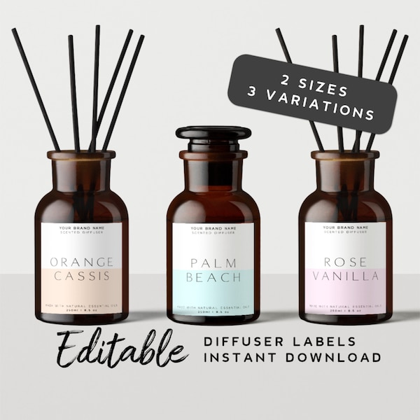 Reed Diffuser Labels - Etsy