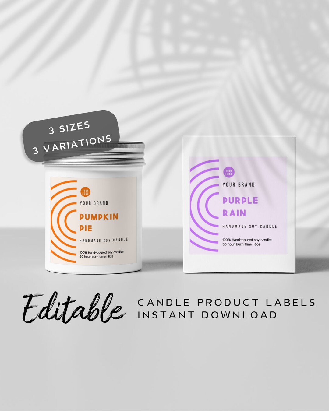 Color Rainbow Product Label Template - Colorful Product Label Printable ...